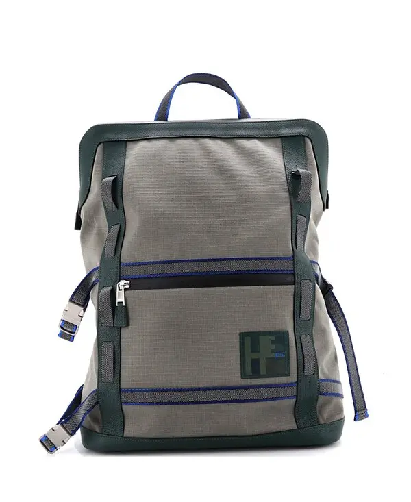 Hermès Off Piste Backpack Toile With Leather - Green