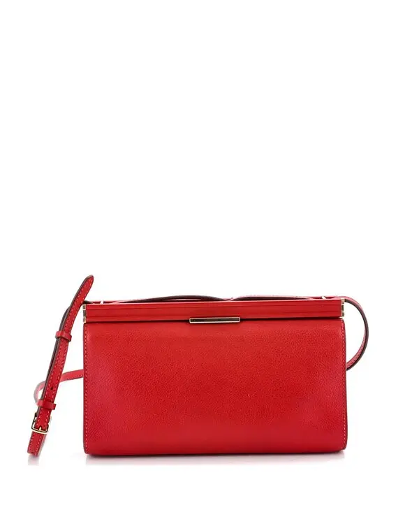 Hermès 21 Clic-h Shoulder Bag Evercolor - Red