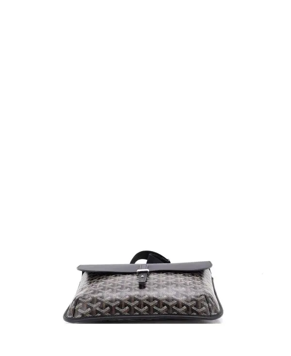 Goyard Coursier Messenger Bag Coated Canvas And Leather - Black