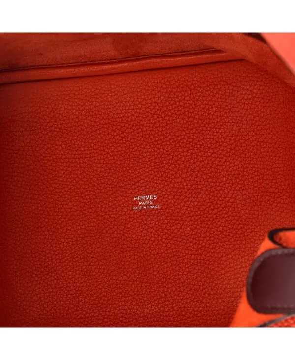 Hermès Mm Picotin Lock Bag Clemence - Orange