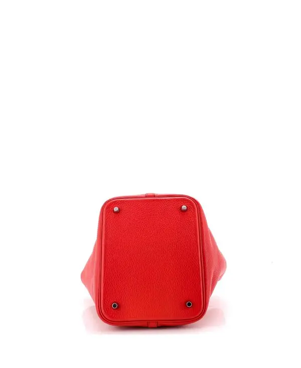 Hermès Mm Picotin Lock Bag Clemence - Red