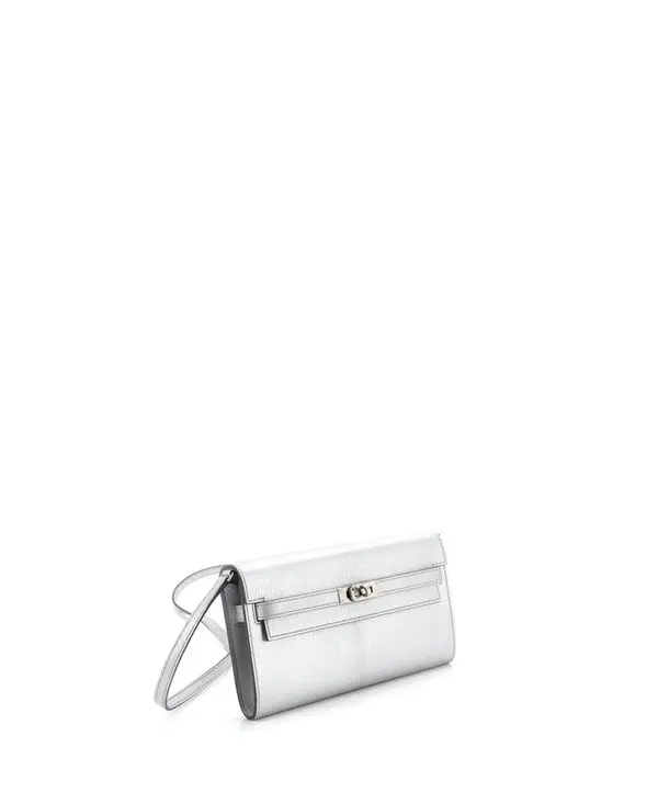 Hermès Kelly To Go Wallet Chevre Chamkilight - Metallic