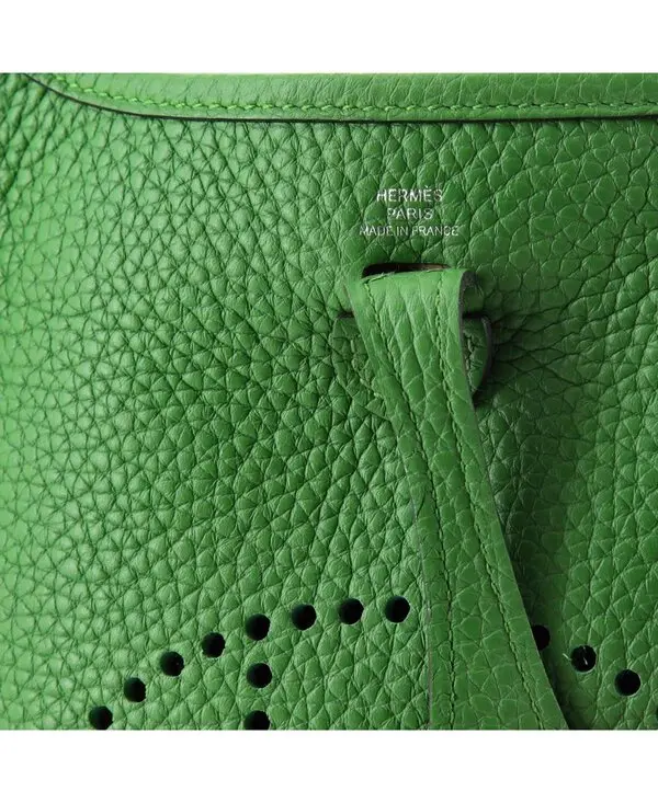 Hermès Tpm Long Strap Evelyne Bag Clemence - Green