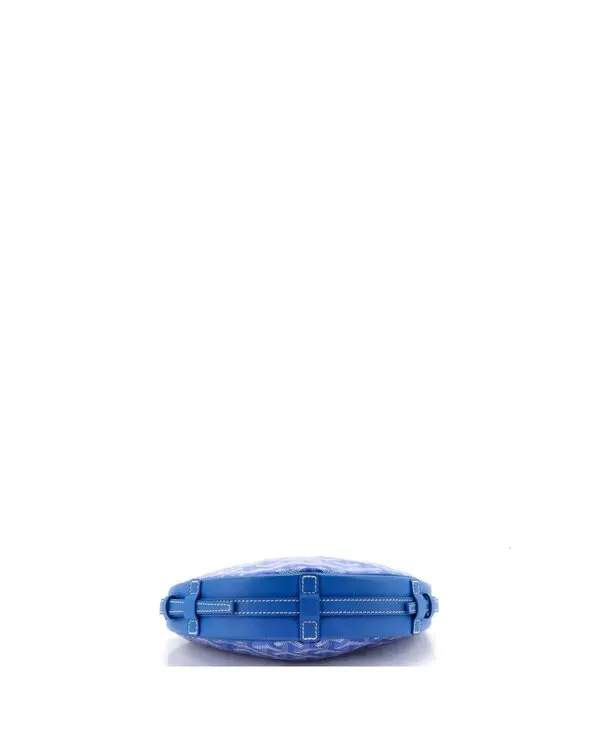 Goyard Hirondelle Shoulder Bag Coated Canvas And Leather - Blue