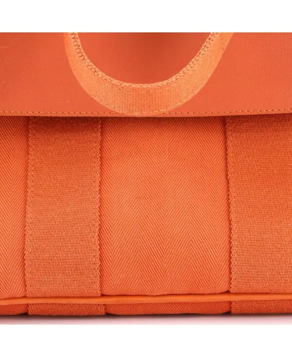 Hermès Pm Valparaiso Bag Toile And Leather