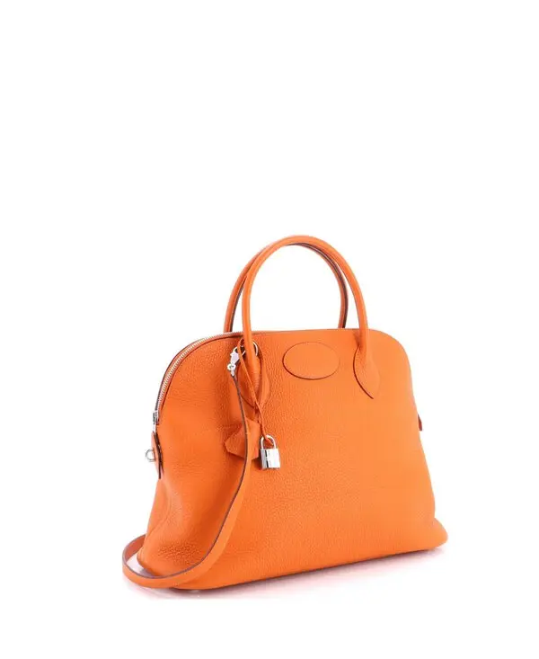 Hermès 35 Bolide Bag Clemence - Orange