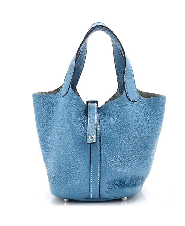 Hermès Pm Picotin Bag Clemence - Blue
