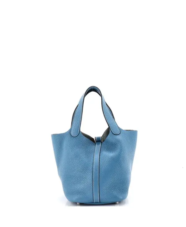 Hermès Pm Picotin Bag Clemence - Blue