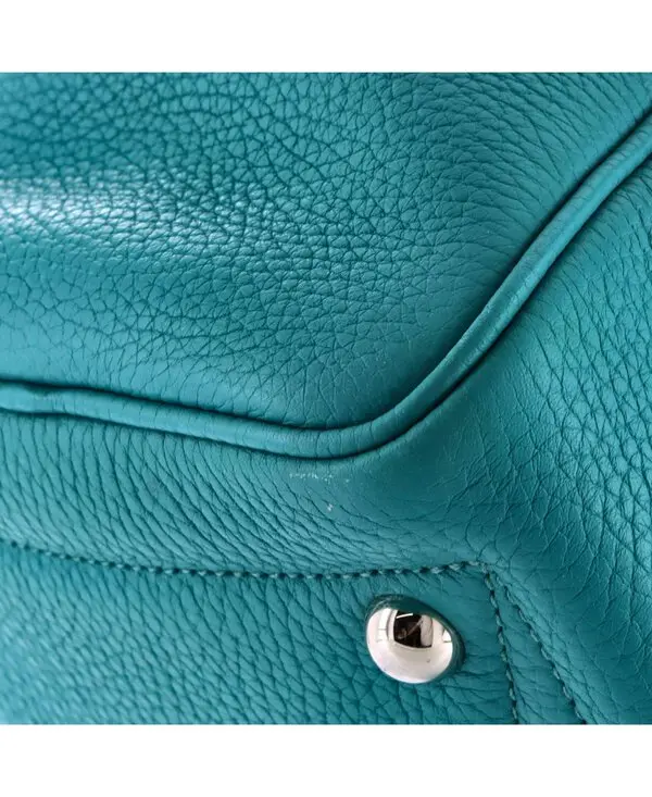 Hermès 35 Victoria Ii Bag Clemence - Blue
