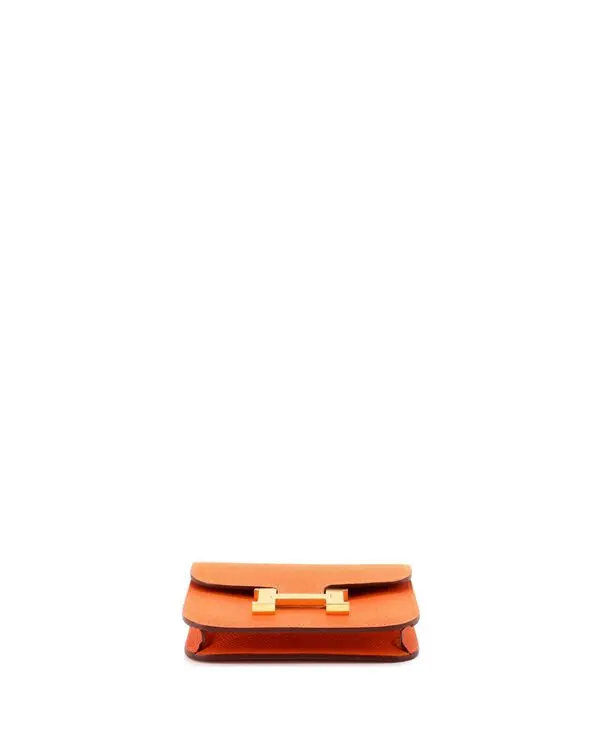 Hermès Constance Slim Wallet Epsom - Orange