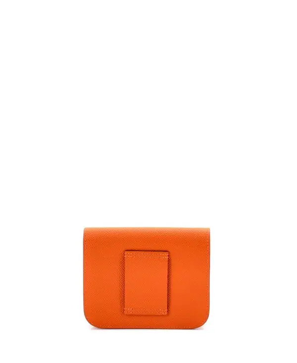 Hermès Constance Slim Wallet Epsom - Orange