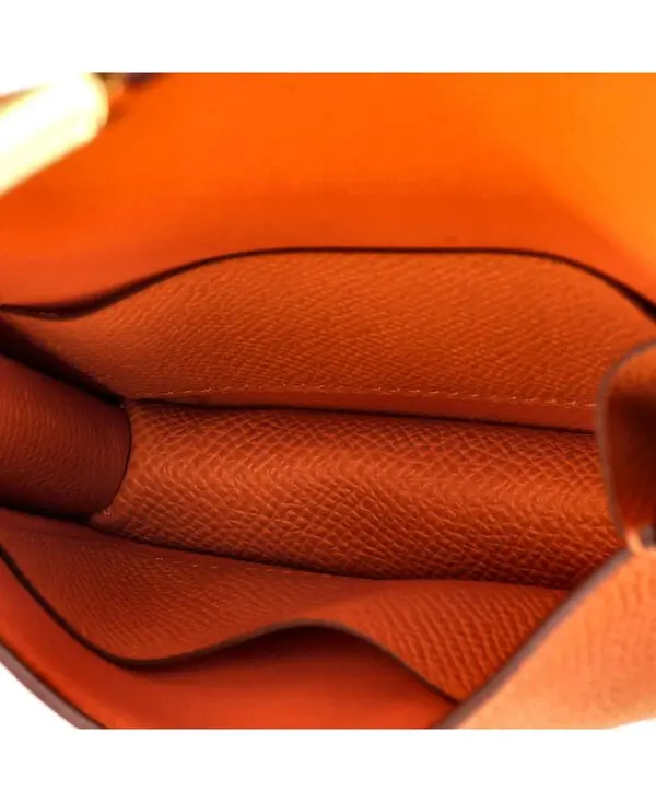 Hermès Constance Slim Wallet Epsom - Orange