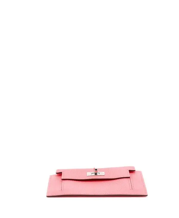 Hermès Kelly Pocket Compact Wallet Chevre Mysore - Pink