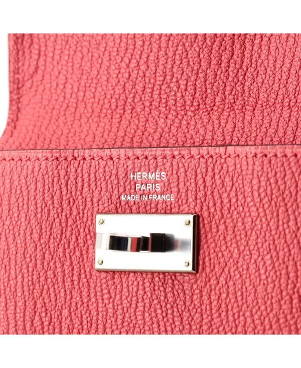 Hermès Kelly Pocket Compact Wallet Chevre Mysore - Pink