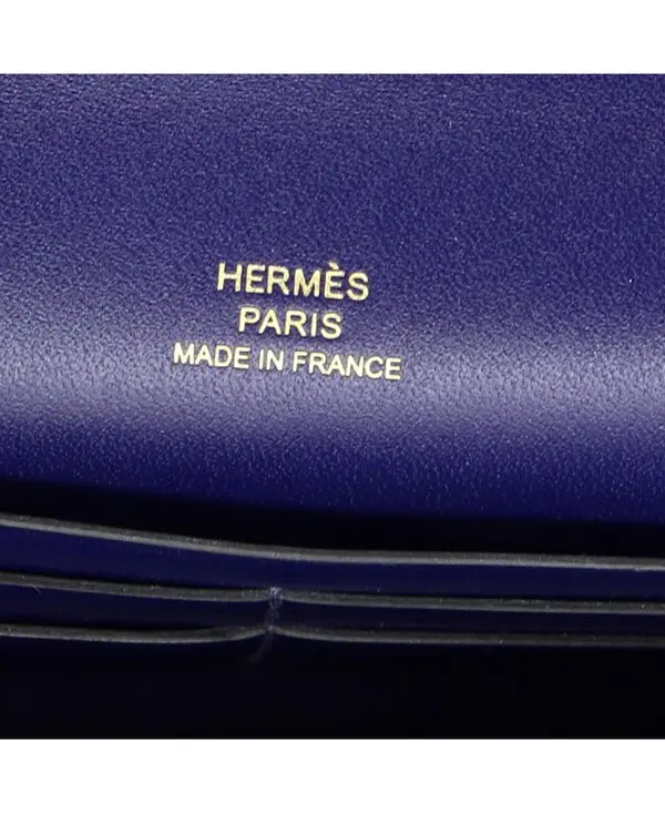 Hermès Chaine D'ancre To Go Wallet Tadelakt - Blue