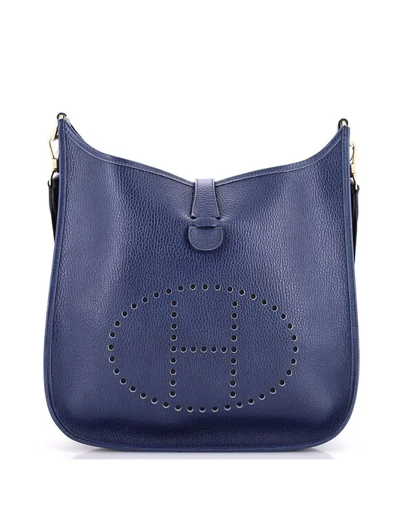 Hermès Gm Evelyne Bag Gen I Ardennes - Blue