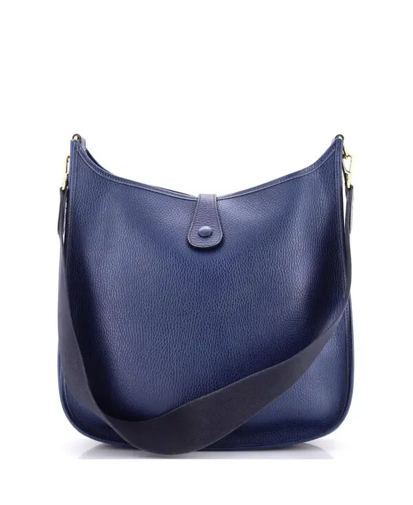 Hermès Gm Evelyne Bag Gen I Ardennes - Blue