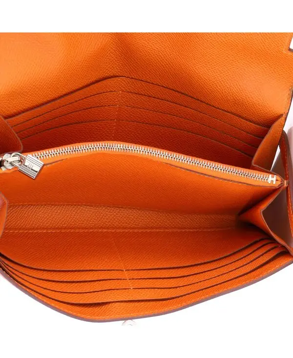 Hermès Long Kelly Wallet Epsom - Orange