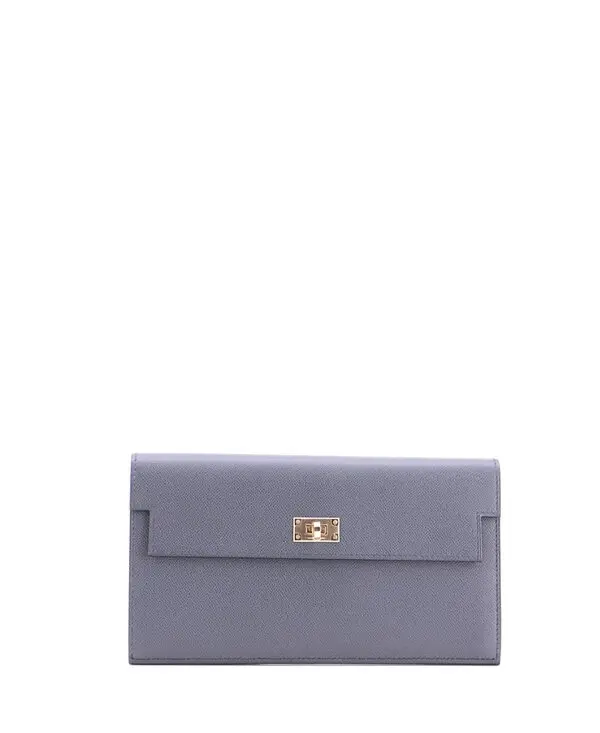 Hermès Long Kelly Pocket Wallet Madame - Gray
