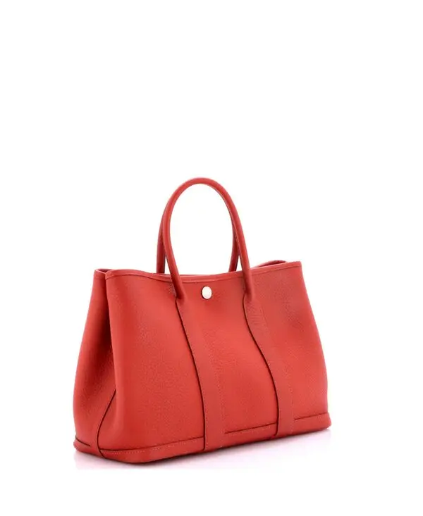 Hermès 30 Garden Party Tote Leather - Red