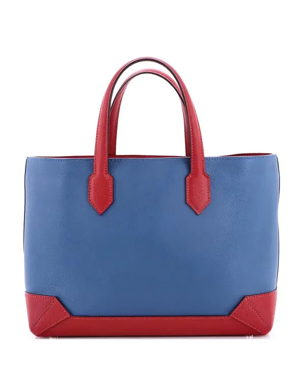 Hermès 30 Maxibox Cabas Evercolor With Epsom - Blue