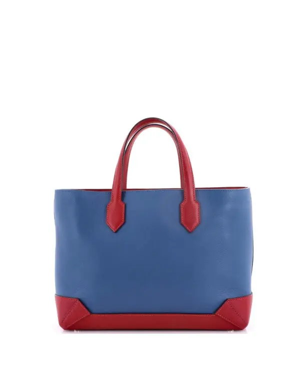 Hermès 30 Maxibox Cabas Evercolor With Epsom - Blue