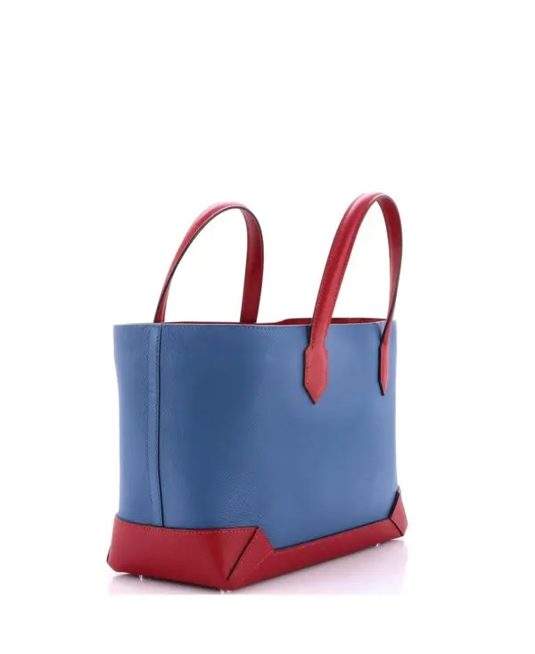 Hermès 30 Maxibox Cabas Evercolor With Epsom - Blue