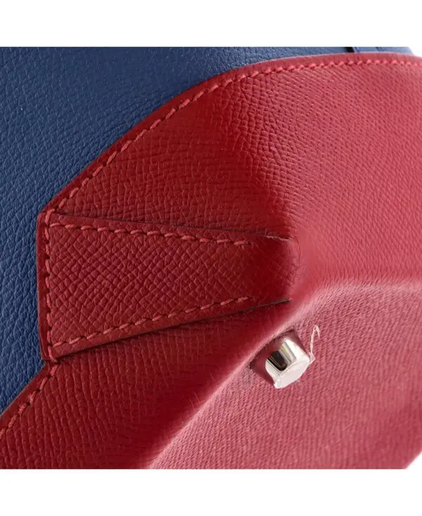 Hermès 30 Maxibox Cabas Evercolor With Epsom - Blue