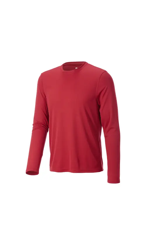 STRAUSS Performance Long Sleeve Shirt - Fire Red