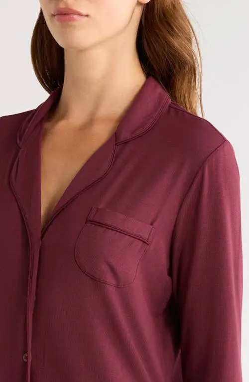 Nordstrom Moonlight Eco Nightshirt - Burgundy Royale