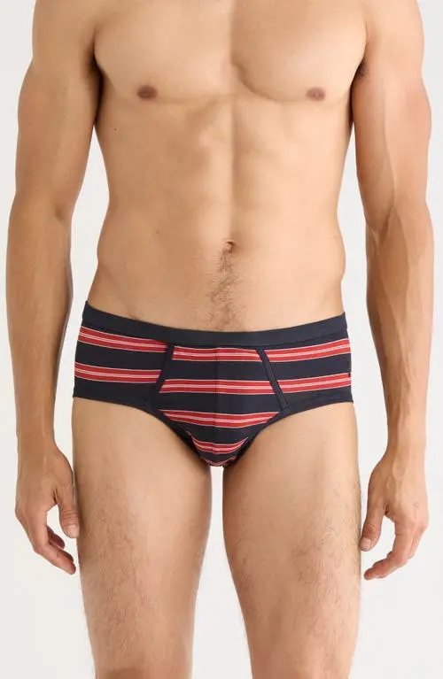 RON DORFF Y-front Stretch Cotton Briefs - Navy