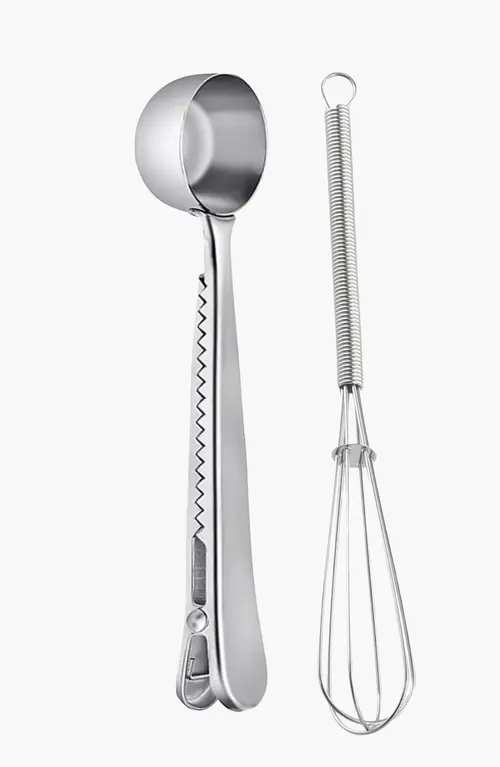 CRUSHED TONIC Scooper And Whisk Set - Silver