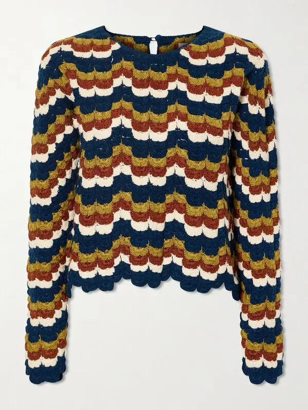 Escvdo Lucero Crocheted Cotton Blouse