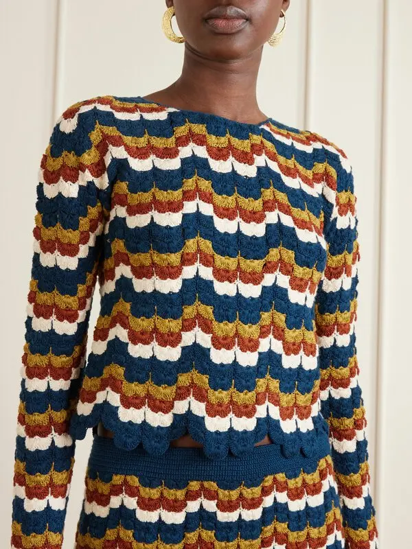Escvdo Lucero Crocheted Cotton Blouse