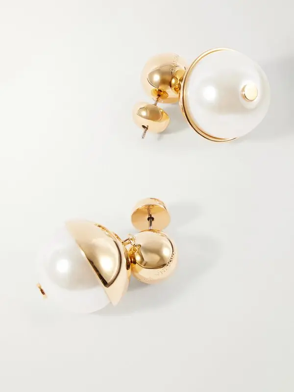 Carolina Herrera Tone Pearl-effect Earrings