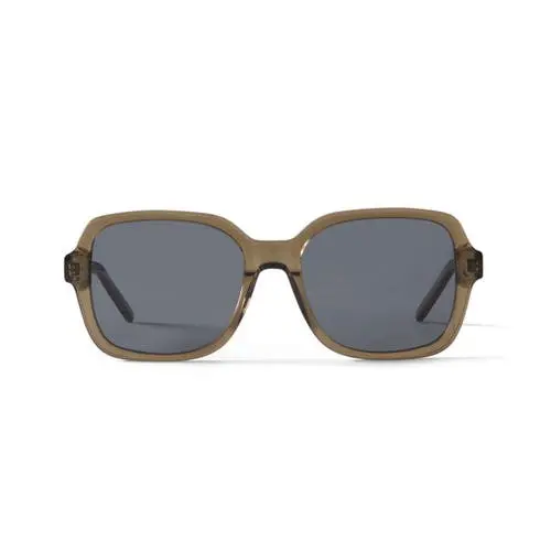 FRENCH KIWIS EYEWEAR Ella Oversized Square Sunglasses - Brown/clear