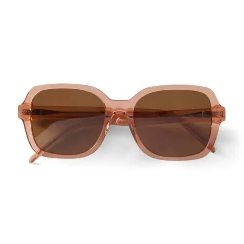 FRENCH KIWIS EYEWEAR Ella Oversized Square Sunglasses - Pink/clear