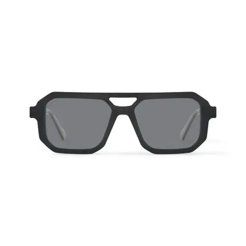 FRENCH KIWIS EYEWEAR Angelo Aviator Sunglasses - Black