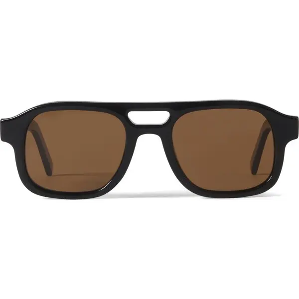FRENCH KIWIS EYEWEAR Lenny Aviator Sunglasses - Black
