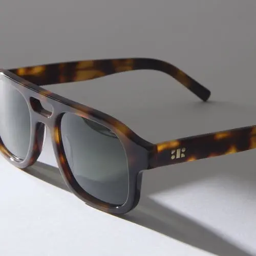 FRENCH KIWIS EYEWEAR Lenny Aviator Sunglasses - Black