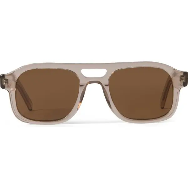 FRENCH KIWIS EYEWEAR Lenny Aviator Sunglasses - Brown/clear