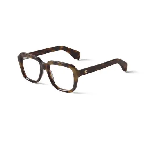 FRENCH KIWIS EYEWEAR Reuben Square Frame Blue Light Glasses - Brown/tortoise