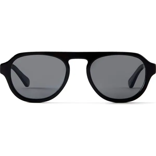 FRENCH KIWIS EYEWEAR Romain Aviator Sunglasses - Black