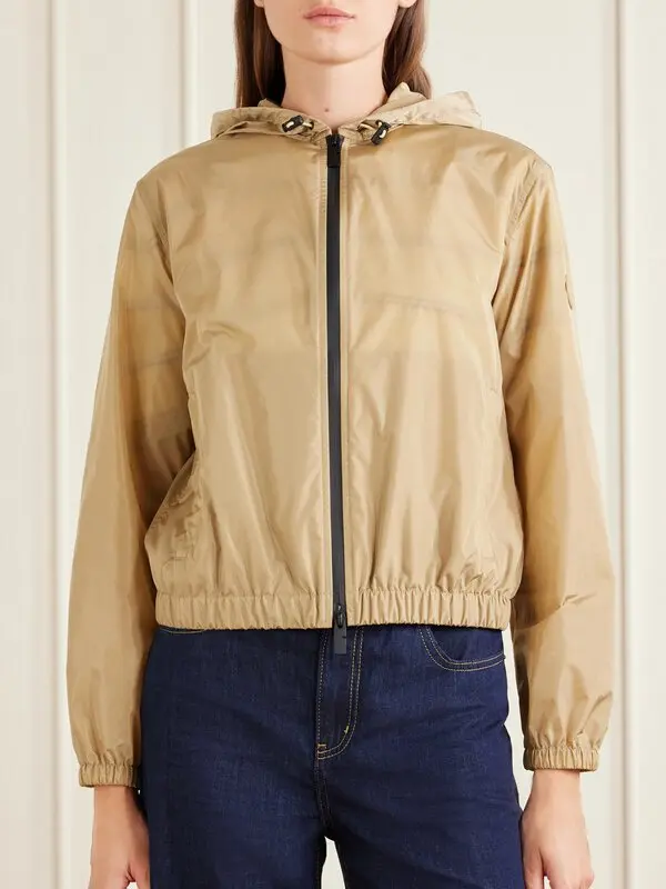 Burberry Nelson Hooded Shell Jacket - Neutrals