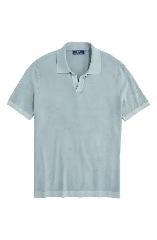 Vineyard Vines Surf Cotton Sweater Polo - Ultimate Gray