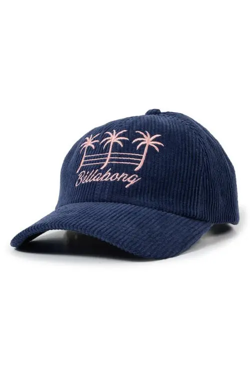 BILLABONG Corduroy Baseball Cap - Classic Navy