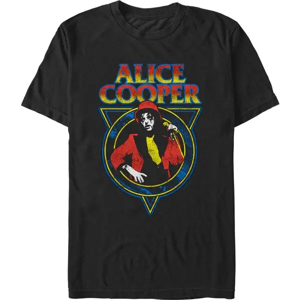 ALICE COOPER Retro Snakeskin Logo Short Sleeve Graphic T-shirt