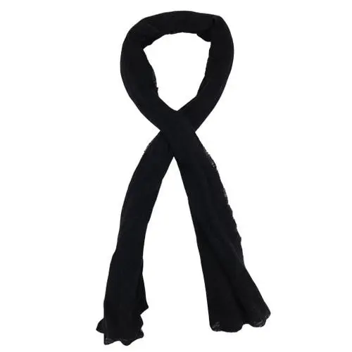 MADISON MAISON X BOTTO GIUSEPPE Small Cashmere Plain Scarf - Black
