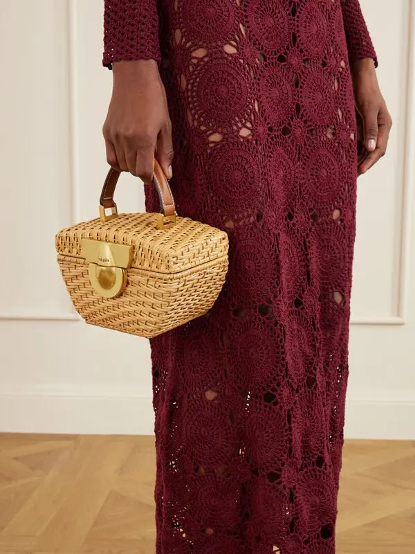 Cult Gaia Tyla Mini Raffia Tote - Neutrals