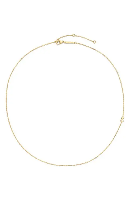 D.LOUISE Initial Chain Necklace - Gold - E